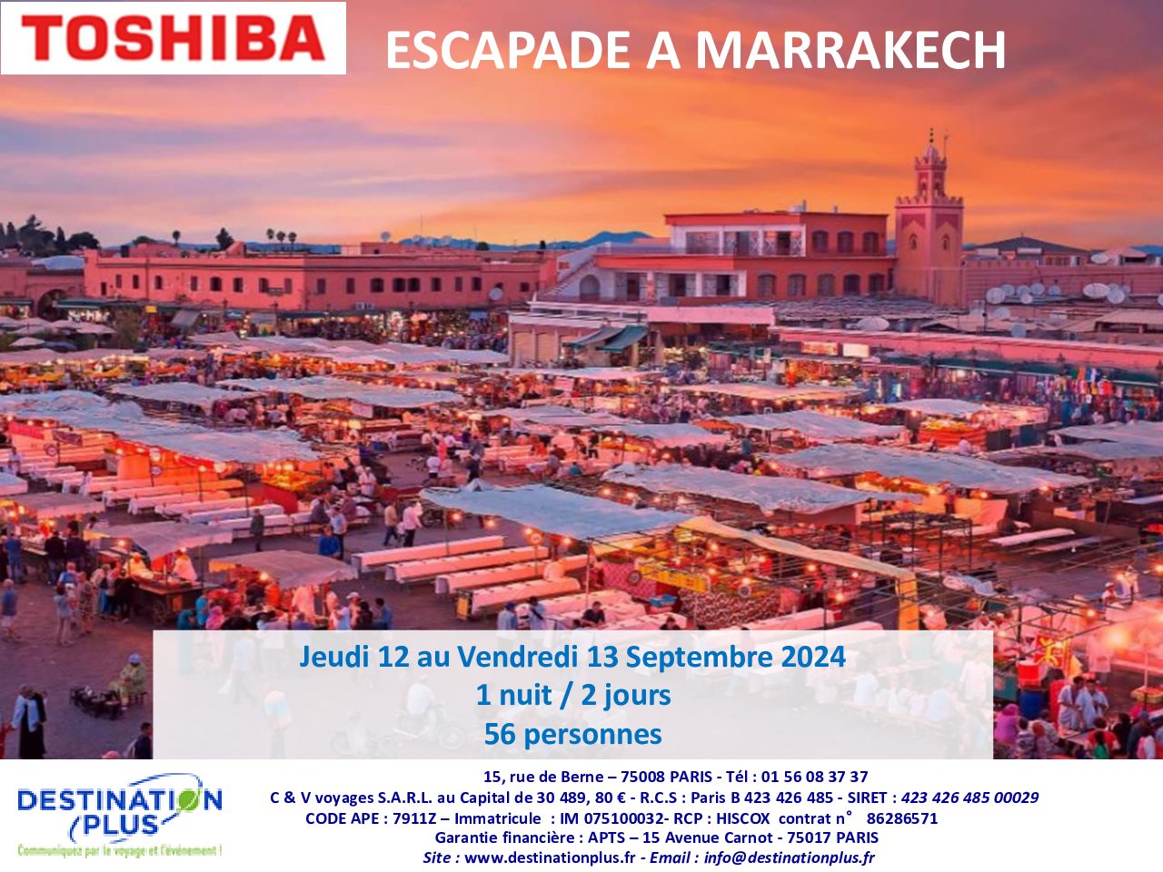 Toshiba Marrakech 2024 | Voyages